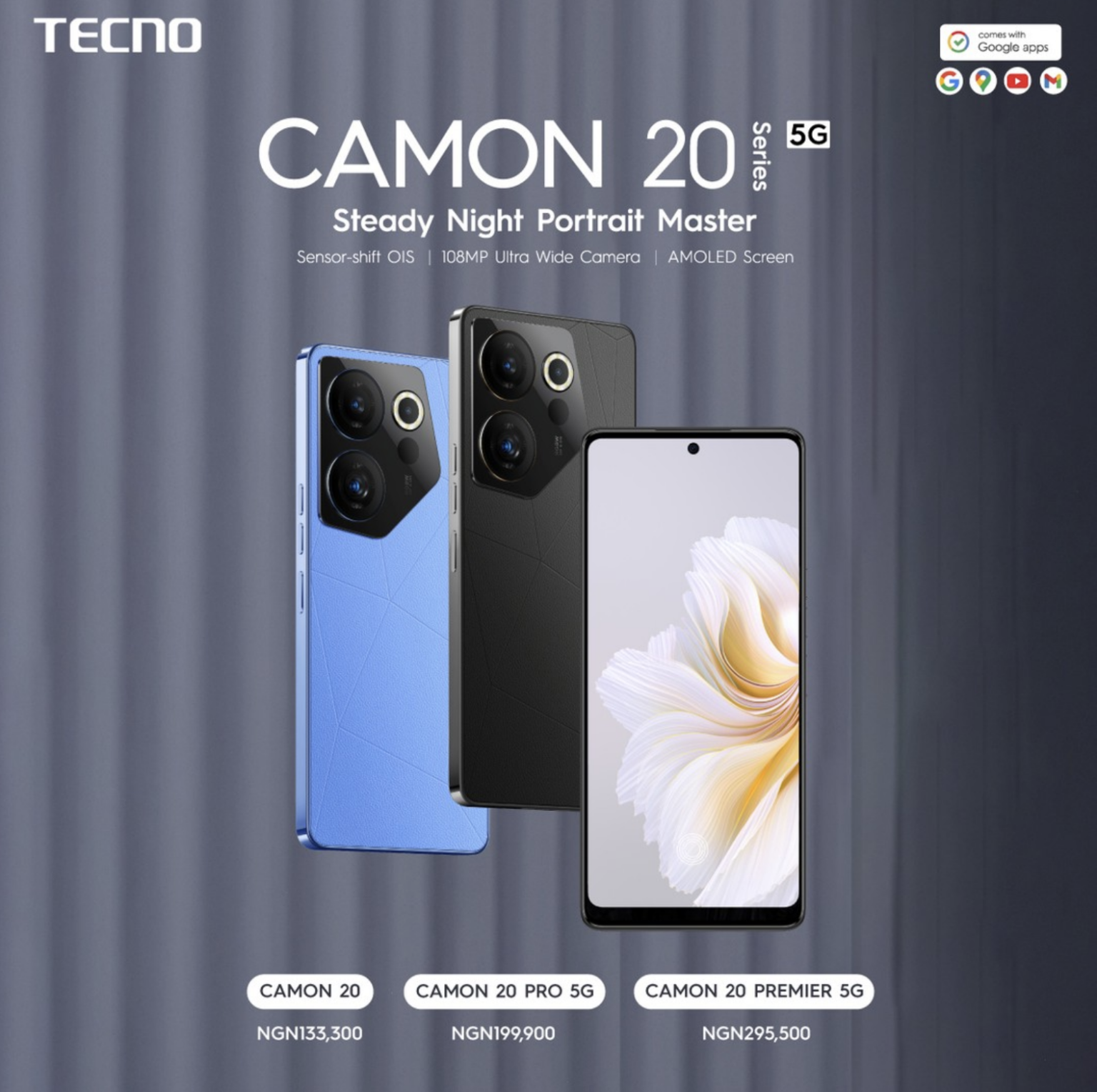 Tecno Launches Camon 20 Series with Advanced Sensor-Shift OIS Anti-shaking Technology – Display ...